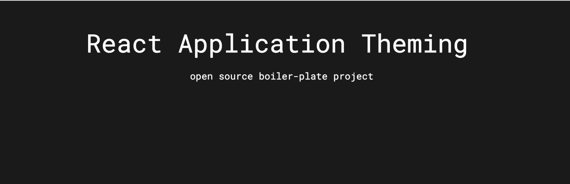 React Theming React Theming