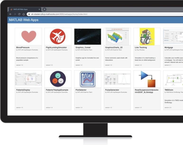 Share MATLAB apps and Simulink simulations as browser-based web apps Share MATLAB apps and Simulink simulations as browser-based web apps