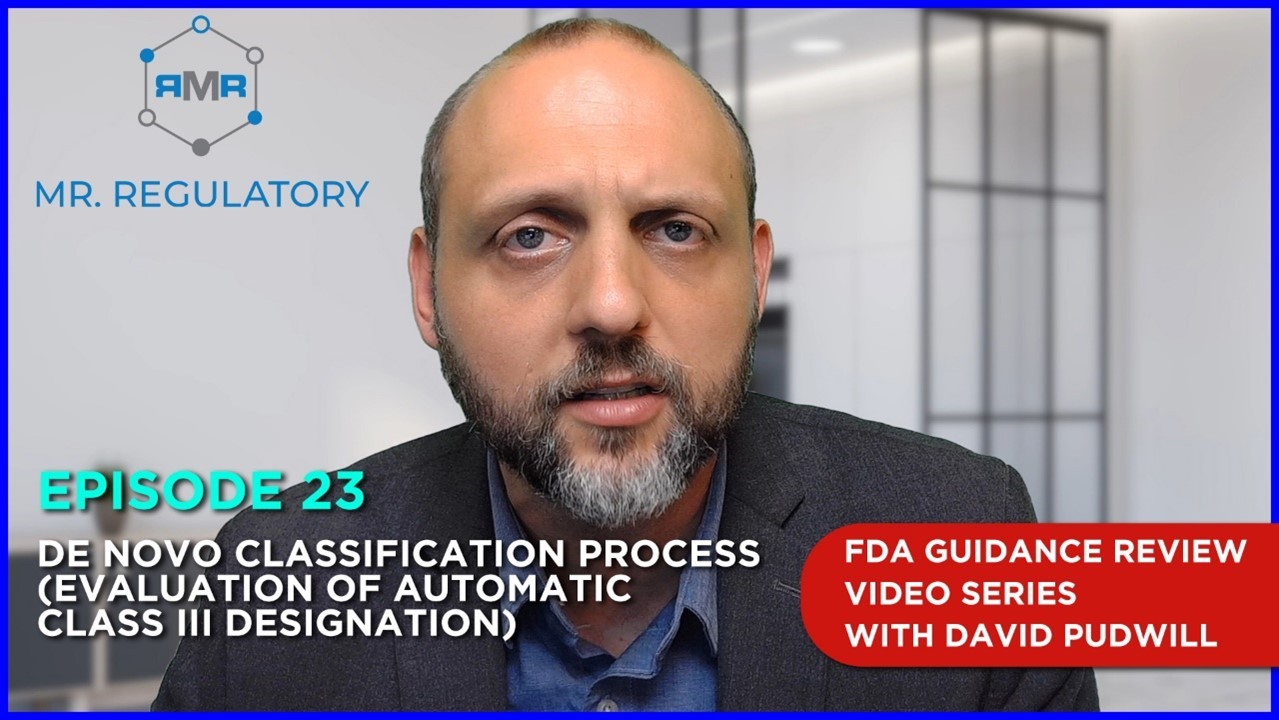EPISODE 23: De Novo Classification Process (Evaluation of Automatic ... EPISODE 23: De Novo Classification Process (Evaluation of Automatic ...