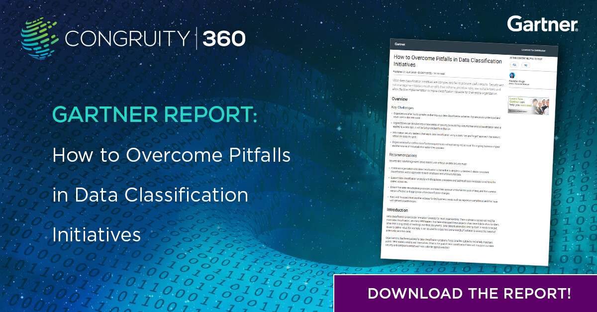 Congruity360 on LinkedIn: Data Classification is the launchpad for data ... Congruity360 on LinkedIn: Data Classification is the launchpad for data ...