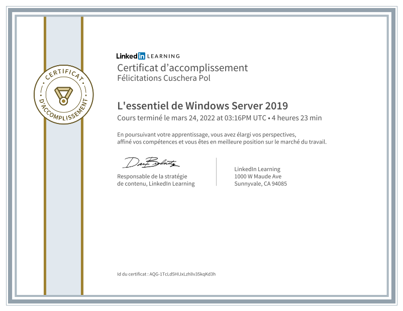 Pol Cuschera on LinkedIn: Certificate of Completion Pol Cuschera on LinkedIn: Certificate of Completion