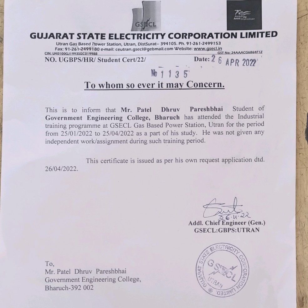 DHRUV PATEL on LinkedIn: #greetings #gsecl #internship #opportunity # ... DHRUV PATEL on LinkedIn: #greetings #gsecl #internship #opportunity # ...