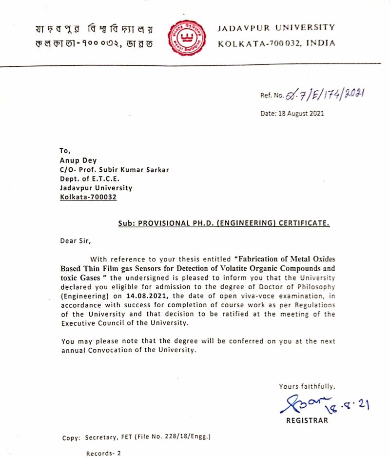 Dr. Anup Dey, Ph.D., M.Tech, Jadavpur University (ETCE). on LinkedIn: # ... Dr. Anup Dey, Ph.D., M.Tech, Jadavpur University (ETCE). on LinkedIn: # ...