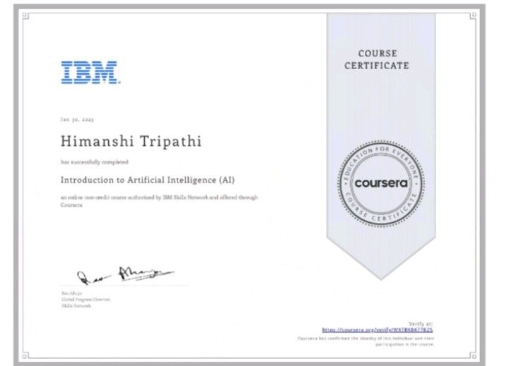 Himanshi Tripathi on LinkedIn: I have recently completed my Coursera ... Himanshi Tripathi on LinkedIn: I have recently completed my Coursera ...
