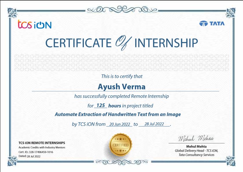 Ayush Verma on LinkedIn: #deeplearning #artificialintelligence #internship Ayush Verma on LinkedIn: #deeplearning #artificialintelligence #internship