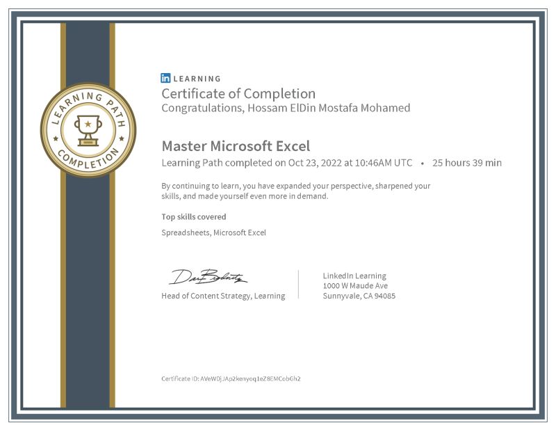 Hossam ElDin Mostafa Mohamed on LinkedIn: #microsoft #learning Hossam ElDin Mostafa Mohamed on LinkedIn: #microsoft #learning