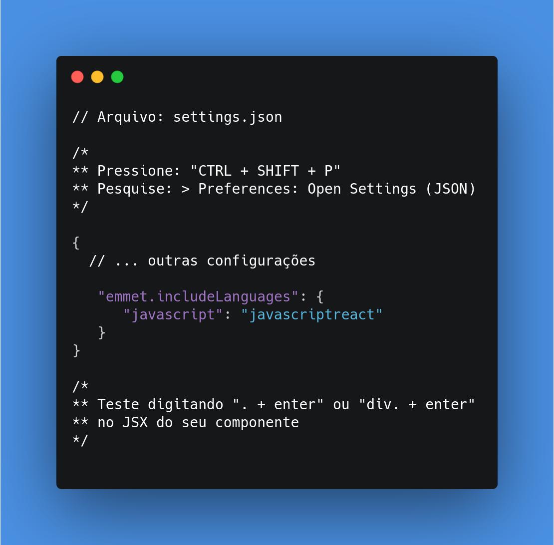 Isac Petinate no LinkedIn: #react #emmet #jsx #code #vscode #javascript ... Isac Petinate no LinkedIn: #react #emmet #jsx #code #vscode #javascript ...