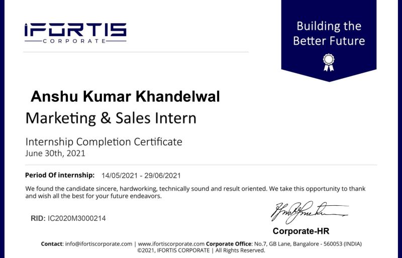 Anshu Kumar Khandelwal on LinkedIn: #intern #internship # ... Anshu Kumar Khandelwal on LinkedIn: #intern #internship # ...