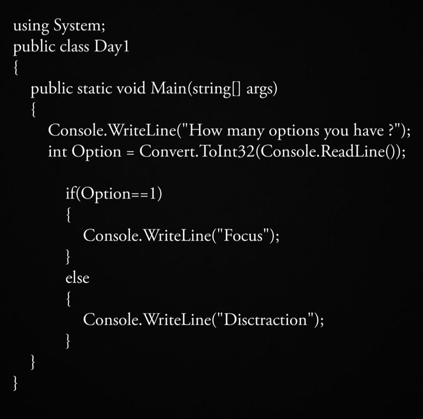 Akshat Srivastava on LinkedIn: #programming #csharp #dotnet #day1 Akshat Srivastava on LinkedIn: #programming #csharp #dotnet #day1