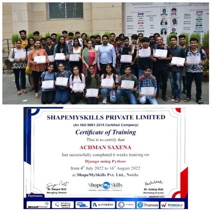 Achman Saxena on LinkedIn: #django #python #training #linkedin Achman Saxena on LinkedIn: #django #python #training #linkedin