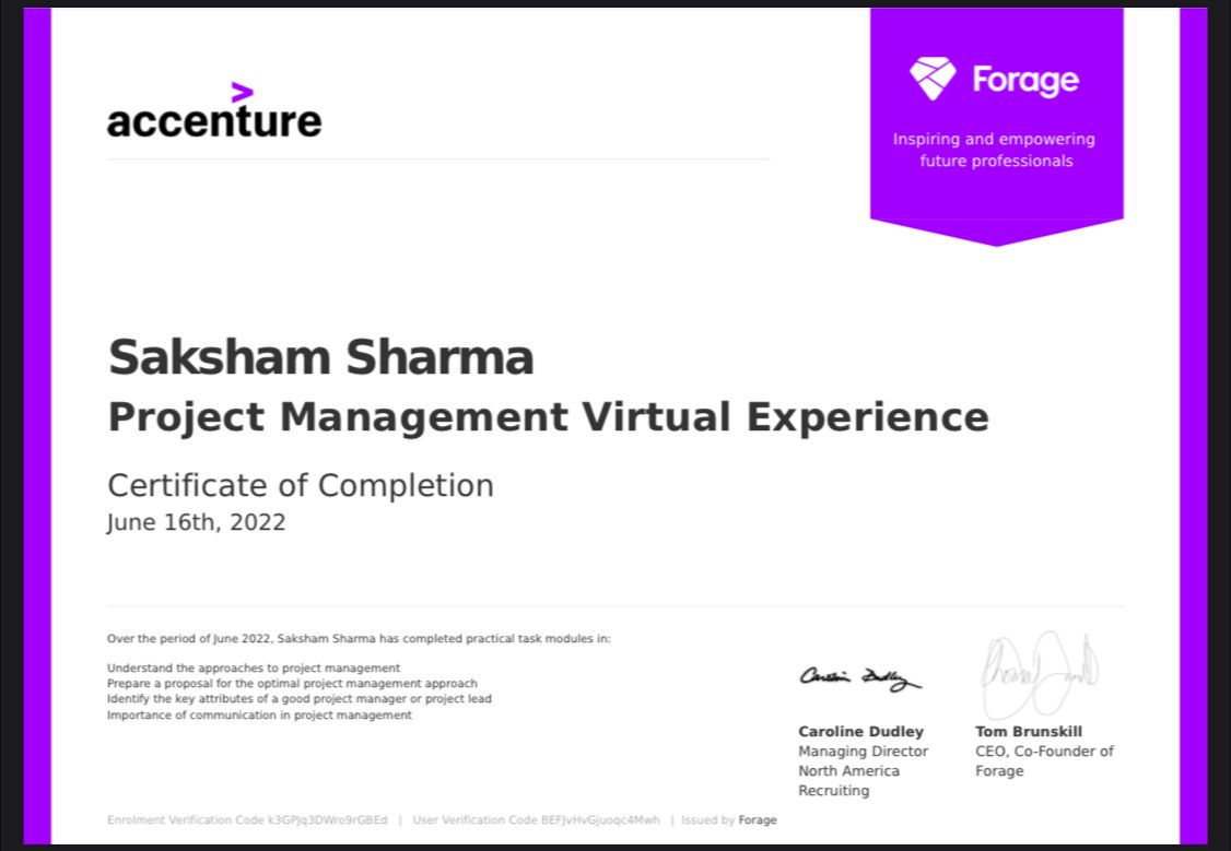 Saksham Sharma on LinkedIn: #projectmanagement #learninganddevelopment Saksham Sharma on LinkedIn: #projectmanagement #learninganddevelopment