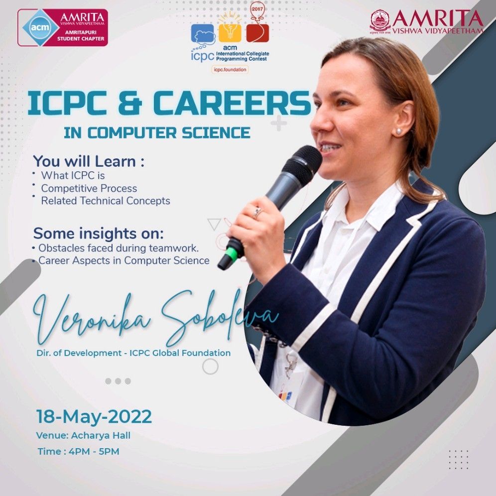 ACM Student Chapter , Amrita Amritapuri on LinkedIn: #coding #icpc # ... ACM Student Chapter , Amrita Amritapuri on LinkedIn: #coding #icpc # ...