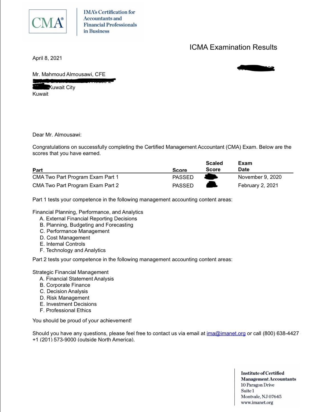 Mahmoud AlMousawi CMA, CIA, CISA, MBA, FMVA, CFE on LinkedIn: After a ... Mahmoud AlMousawi CMA, CIA, CISA, MBA, FMVA, CFE on LinkedIn: After a ...