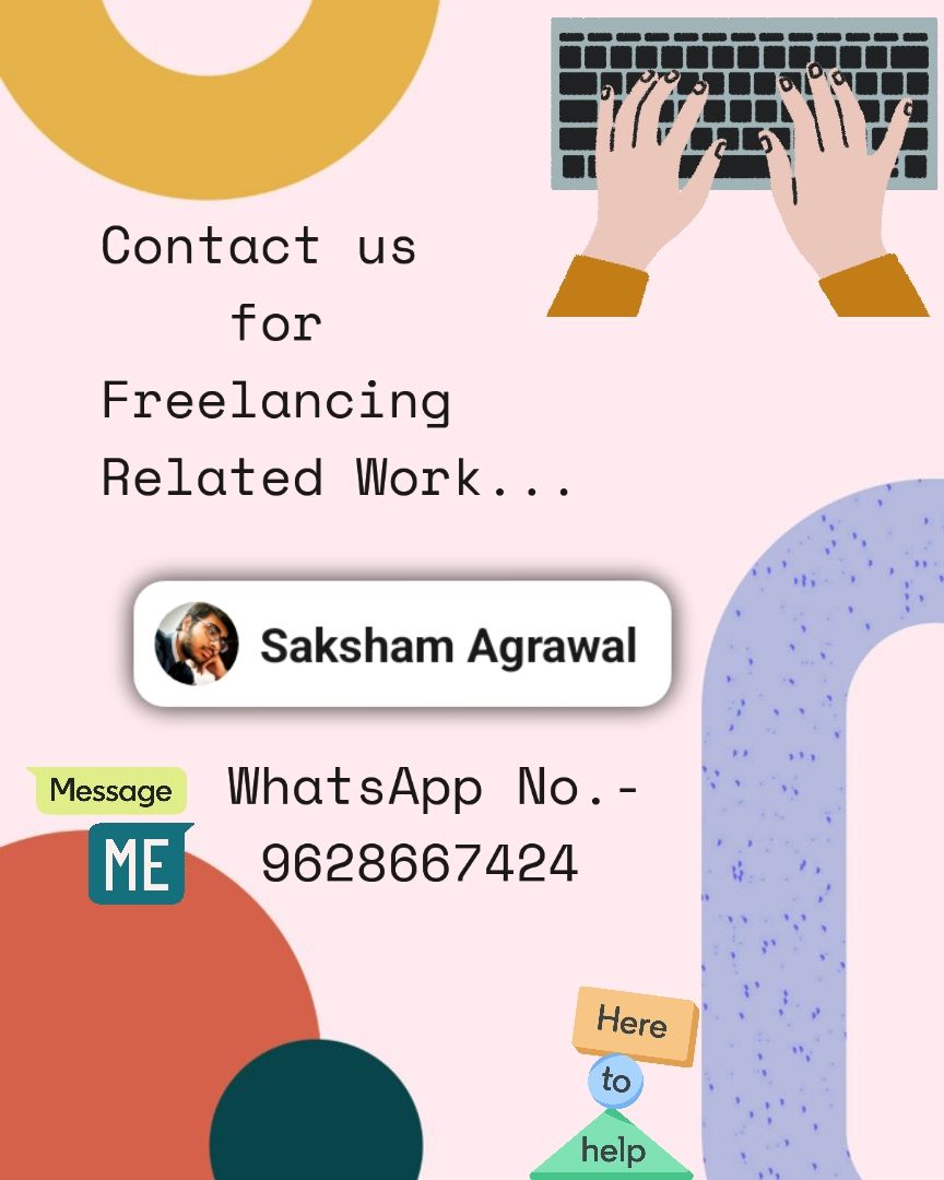 Saksham Agrawal on LinkedIn: #freelancing Saksham Agrawal on LinkedIn: #freelancing