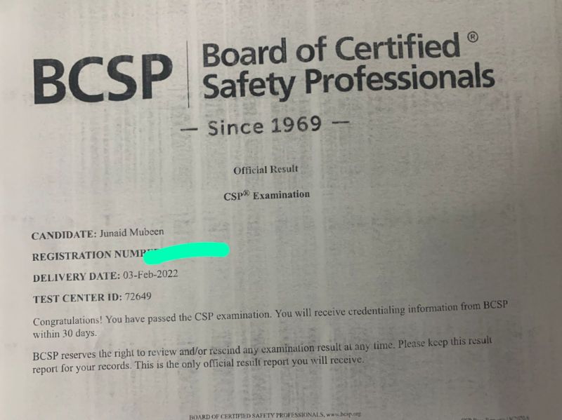 Junaid Mubeen CSP ASP CMIOSH Lead Auditor on LinkedIn: Thanks Almight ... Junaid Mubeen CSP ASP CMIOSH Lead Auditor on LinkedIn: Thanks Almight ...