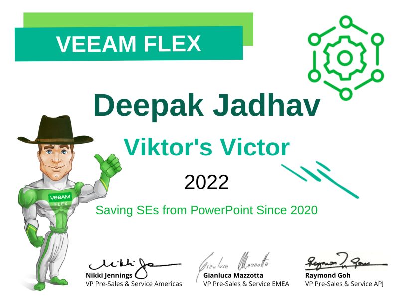 Deepak Jadhav on LinkedIn: #veeam #veeamazing #learning #success | 35 ... Deepak Jadhav on LinkedIn: #veeam #veeamazing #learning #success | 35 ...