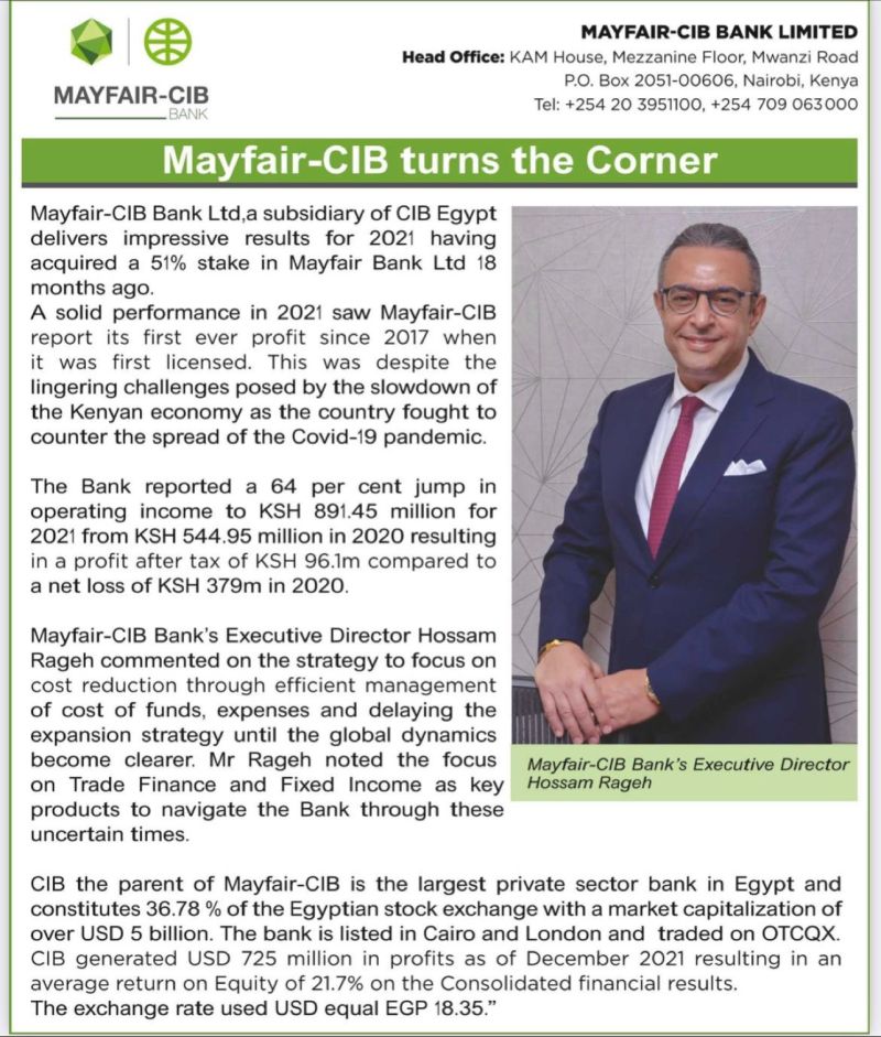 CIB Kenya Limited on LinkedIn: Mayfair-CIB turns the Corner | 45 comments CIB Kenya Limited on LinkedIn: Mayfair-CIB turns the Corner | 45 comments