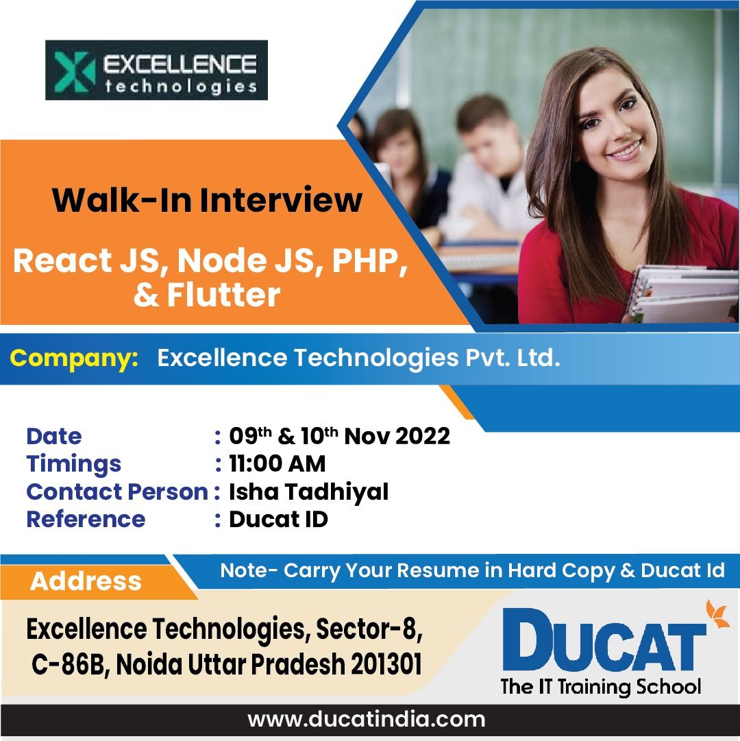Ducat India on LinkedIn: #development #reactjs #nodejs #php #flutter Ducat India on LinkedIn: #development #reactjs #nodejs #php #flutter