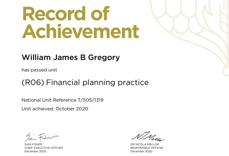 William Gregory Dip PFS Cert CII (MP) on LinkedIn: Today I received an ... William Gregory Dip PFS Cert CII (MP) on LinkedIn: Today I received an ...