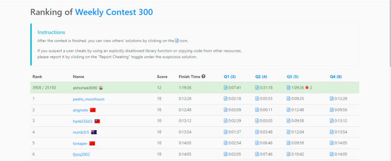 Abhishek Maurya on LinkedIn: #leetcode #weeklycontest #python # ... Abhishek Maurya on LinkedIn: #leetcode #weeklycontest #python # ...