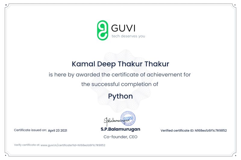 Kamal Deep Thakur on LinkedIn: #python #pythonprogramming # ... Kamal Deep Thakur on LinkedIn: #python #pythonprogramming # ...