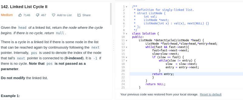 Jagruth Vasa on LinkedIn: #100daysofcode #leetcode #cpp #linkedlist Jagruth Vasa on LinkedIn: #100daysofcode #leetcode #cpp #linkedlist