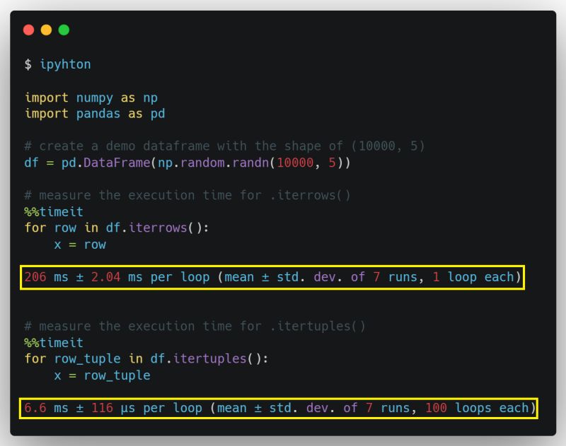 Ahmet Birim on LinkedIn: #pandas #numpy #iterrows #itertuples # ... Ahmet Birim on LinkedIn: #pandas #numpy #iterrows #itertuples # ...
