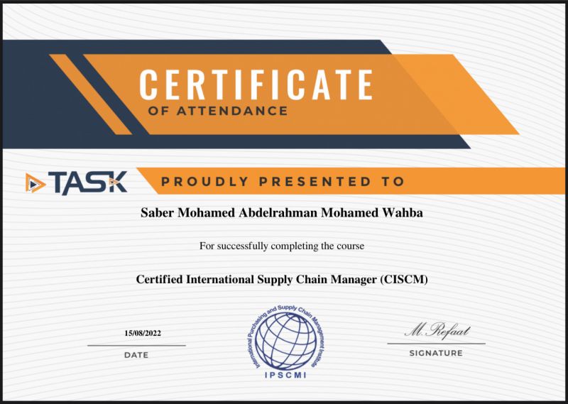 Saber Wahba on LinkedIn: CISCM, 🙏🏻 Saber Wahba on LinkedIn: CISCM, 🙏🏻