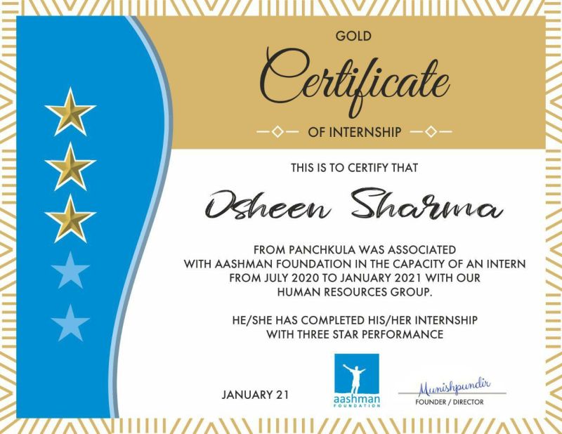 Osheen Sharma posted on LinkedIn Osheen Sharma posted on LinkedIn