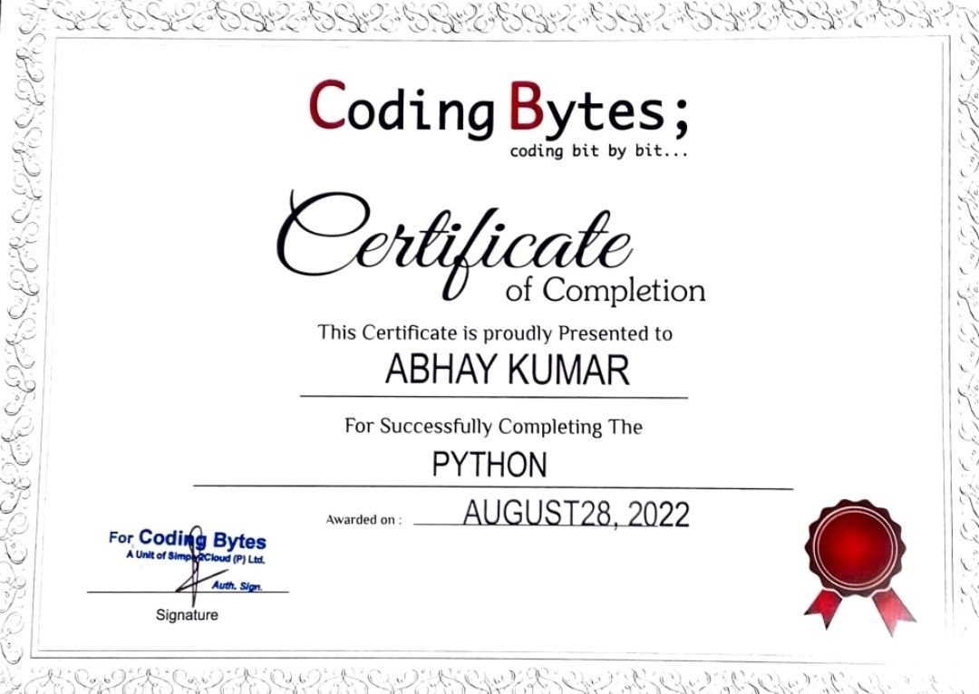 Abhay Kumar on LinkedIn: #python Abhay Kumar on LinkedIn: #python