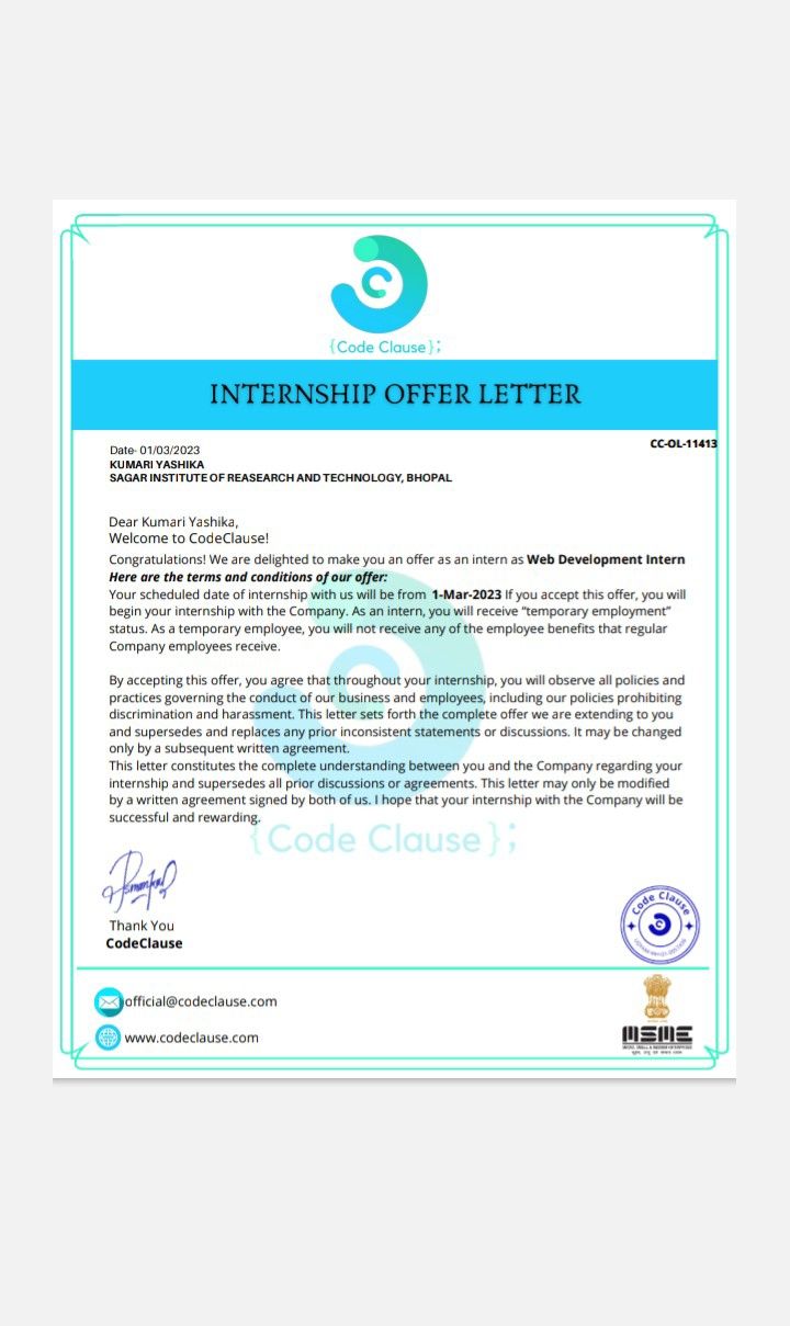 Yashika Kumari on LinkedIn: #hlwconnections #codeclause # ... Yashika Kumari on LinkedIn: #hlwconnections #codeclause # ...