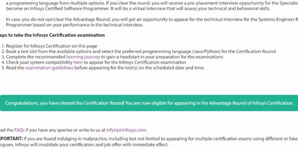 Vineet Kumar Gupta on LinkedIn: #python #infosys #infytq #certified Vineet Kumar Gupta on LinkedIn: #python #infosys #infytq #certified