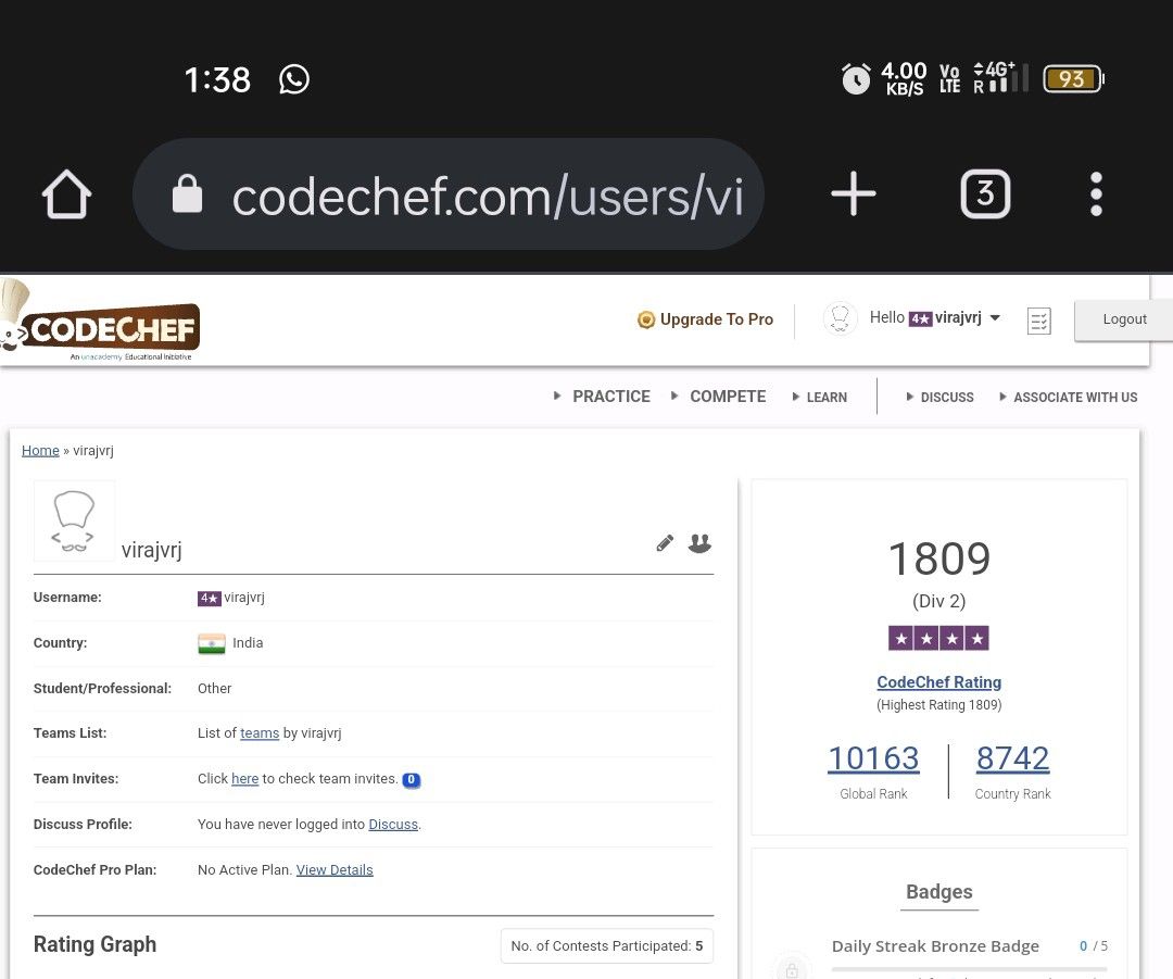 Viraj Jagtap on LinkedIn: #codechef | 20 comments Viraj Jagtap on LinkedIn: #codechef | 20 comments