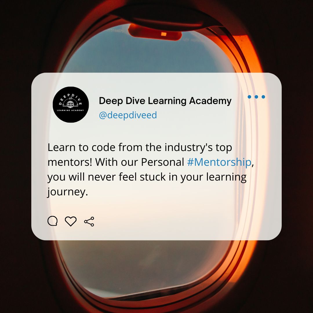 Deep Dive Learning Academy on LinkedIn: #mentorship #webdevelopment # ... Deep Dive Learning Academy on LinkedIn: #mentorship #webdevelopment # ...