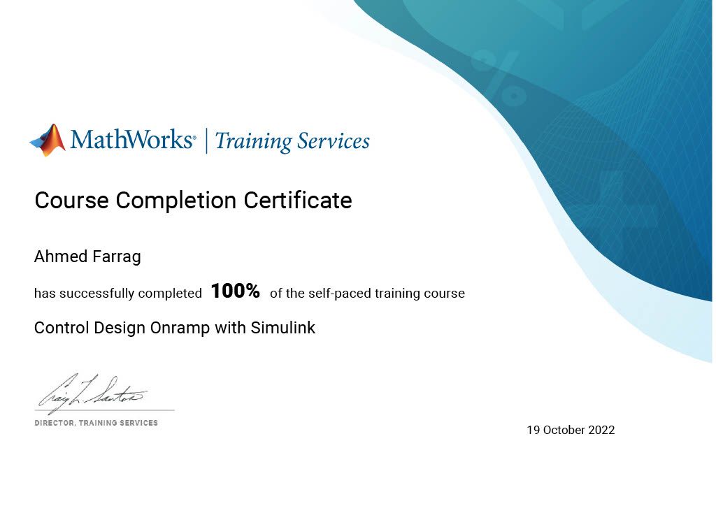 Ahmed Farrag on LinkedIn: #matlab #simulink #mbd #controlsystems Ahmed Farrag on LinkedIn: #matlab #simulink #mbd #controlsystems