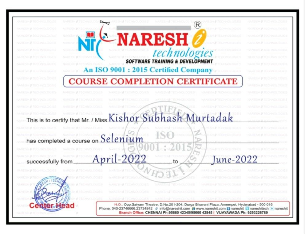 Kishor Murtadak on LinkedIn: #selenium #seleniumwithjava Kishor Murtadak on LinkedIn: #selenium #seleniumwithjava