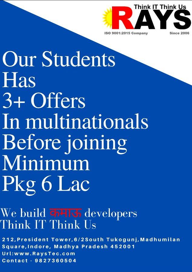 Rays Technologies on LinkedIn: #placement2021 #placementpreparation # ... Rays Technologies on LinkedIn: #placement2021 #placementpreparation # ...