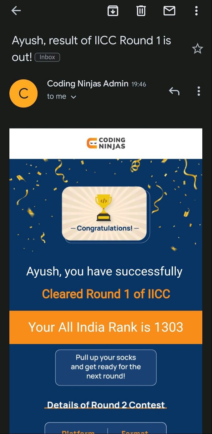 Ayush Mishra on LinkedIn: Just got one Thank you Coding Ninjas and AICTE Ayush Mishra on LinkedIn: Just got one Thank you Coding Ninjas and AICTE