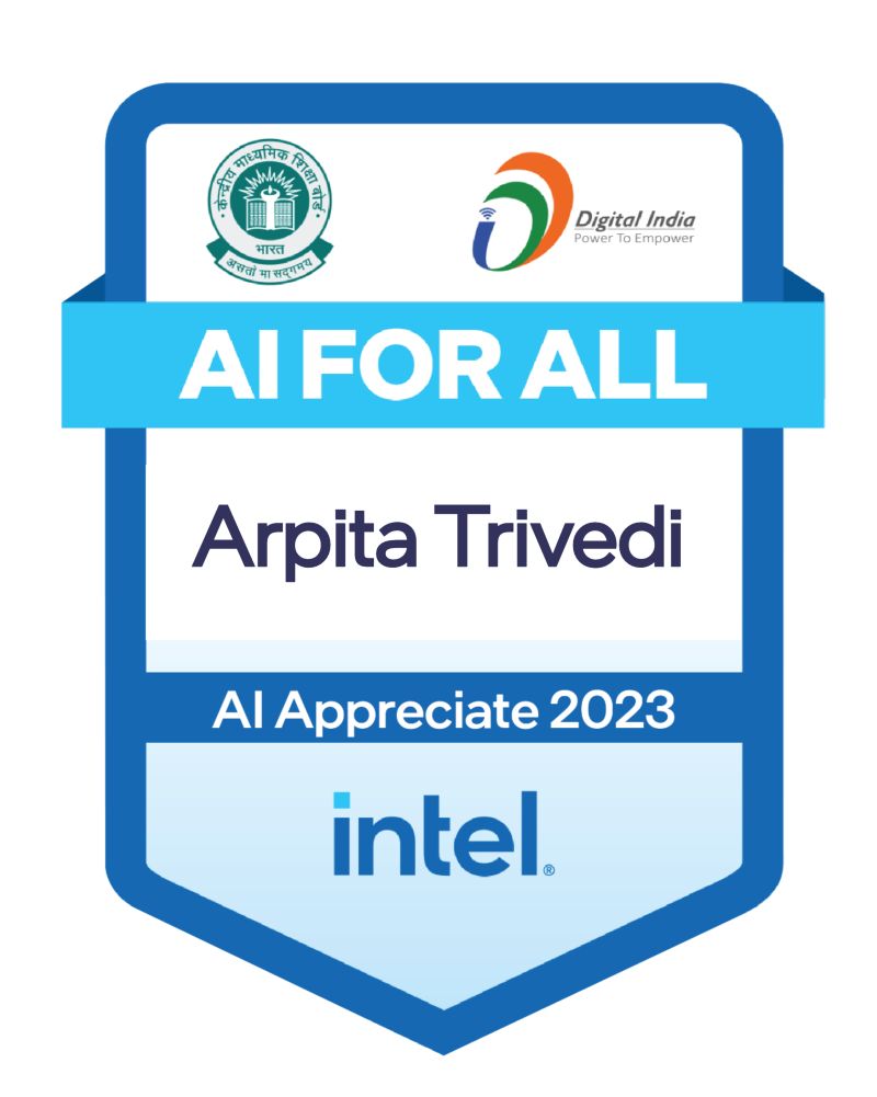 Arpita Trivedi on LinkedIn: Completed 2 Badges and certification ... Arpita Trivedi on LinkedIn: Completed 2 Badges and certification ...