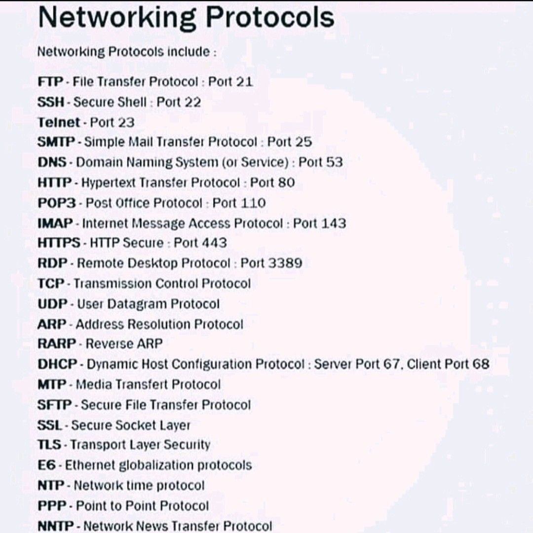 MUHAMMAD ARSALAN on LinkedIn: #networkprotocols MUHAMMAD ARSALAN on LinkedIn: #networkprotocols