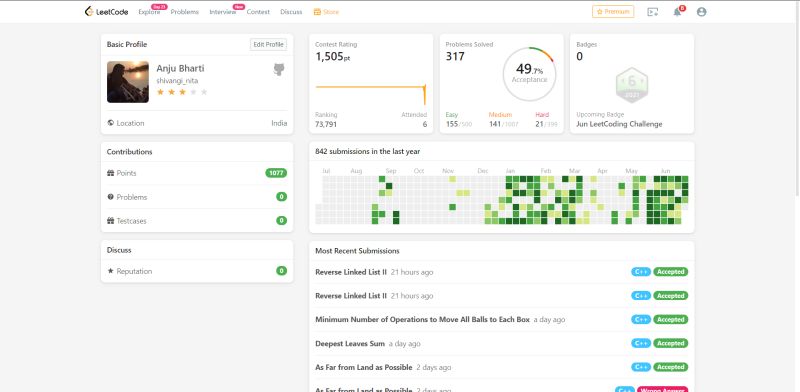 Anju Bharti on LinkedIn: #leetcode | 12 comments Anju Bharti on LinkedIn: #leetcode | 12 comments