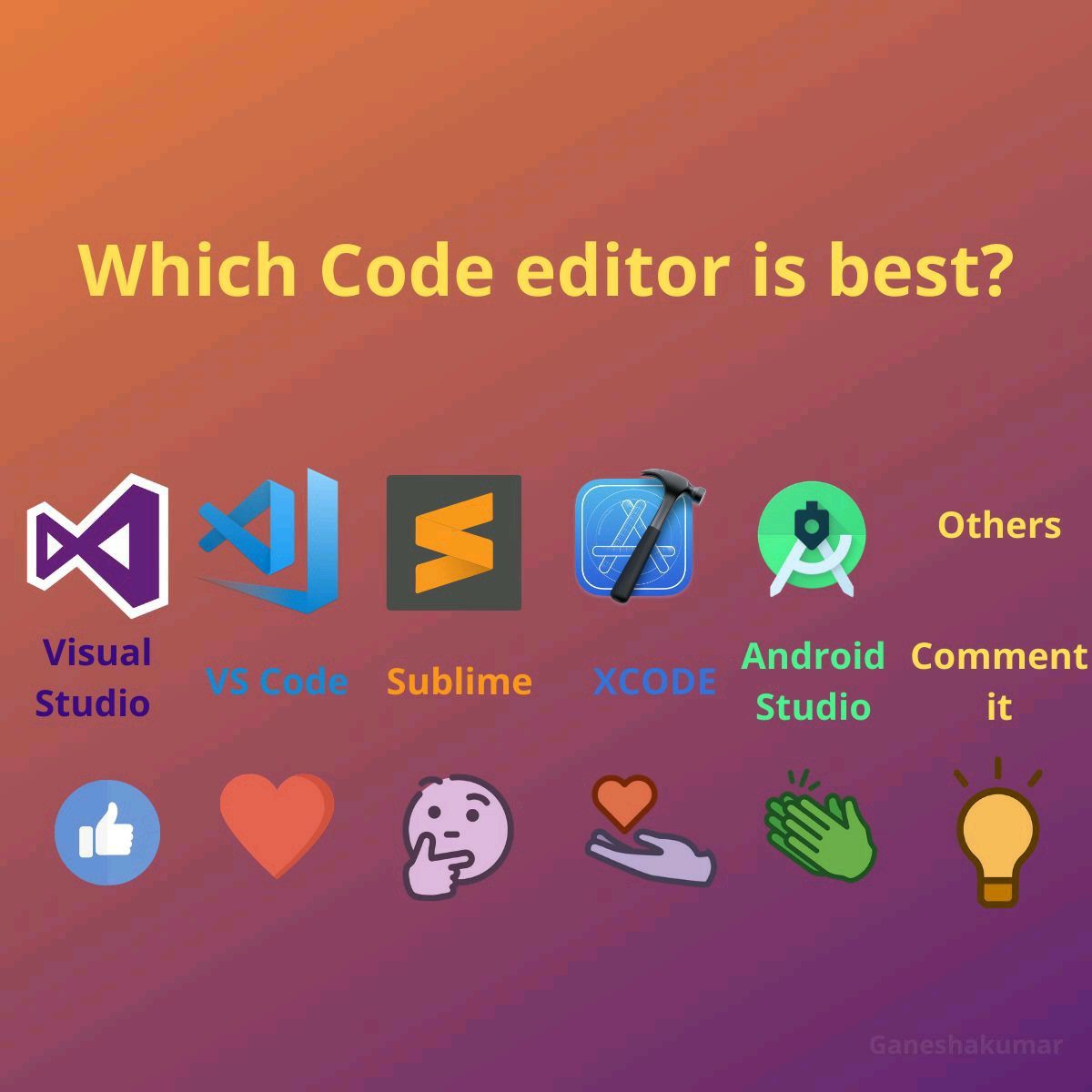 Mohamed IDBRAHIM on LinkedIn: Which Code Editor is Best in your Opinion ... Mohamed IDBRAHIM on LinkedIn: Which Code Editor is Best in your Opinion ...