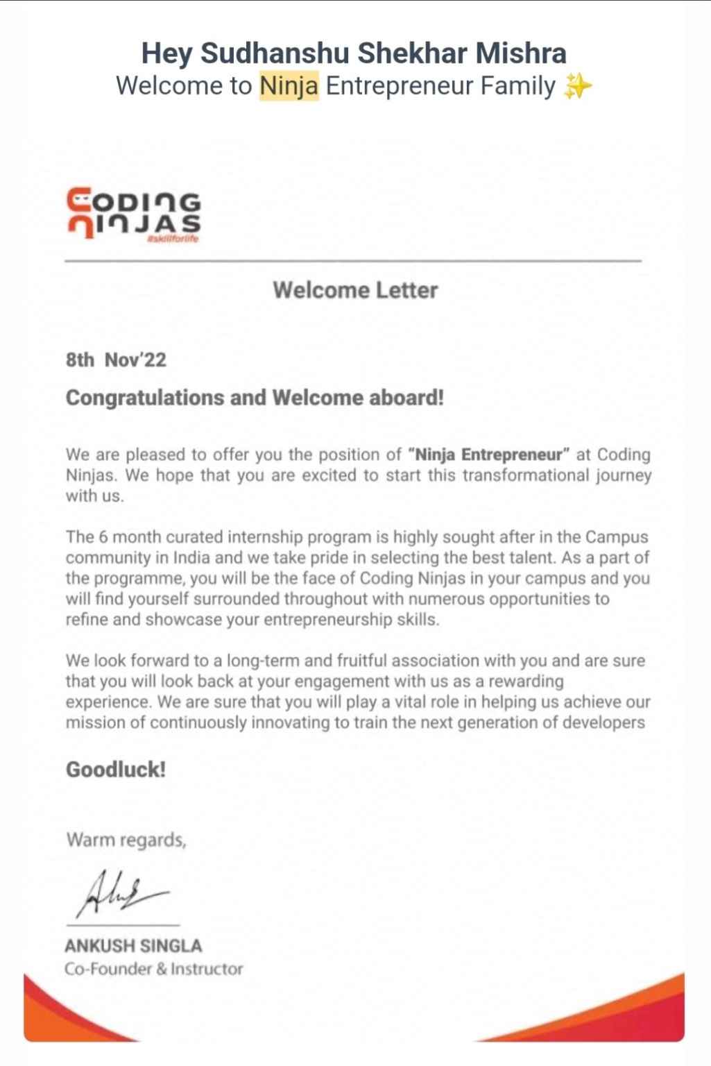 Sudhanshu Shekhar Mishra on LinkedIn: #coding #codingninjas # ... Sudhanshu Shekhar Mishra on LinkedIn: #coding #codingninjas # ...