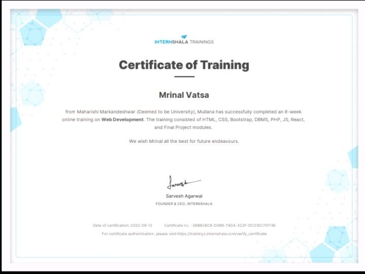 Mrinal Vatsa on LinkedIn: #css #html #webdevelopment #react #php # ... Mrinal Vatsa on LinkedIn: #css #html #webdevelopment #react #php # ...