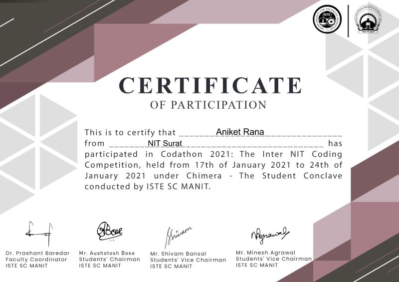 Aniket Rana on LinkedIn: #coding #programming #competition #learning # ... Aniket Rana on LinkedIn: #coding #programming #competition #learning # ...