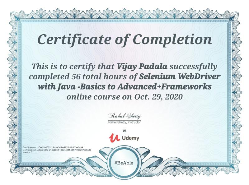Vijay Padala on LinkedIn: #selenium #automationtesting #corejava Vijay Padala on LinkedIn: #selenium #automationtesting #corejava