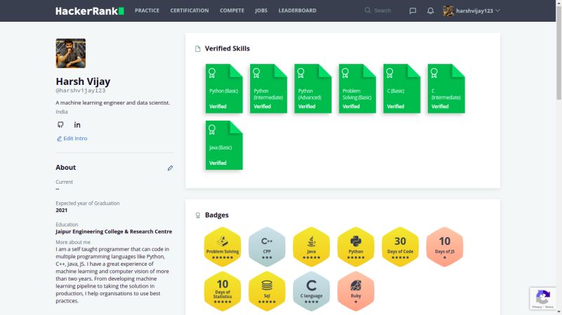 Harsh Vijay on LinkedIn: #hackerrank #python #coding #programming | 113 ... Harsh Vijay on LinkedIn: #hackerrank #python #coding #programming | 113 ...