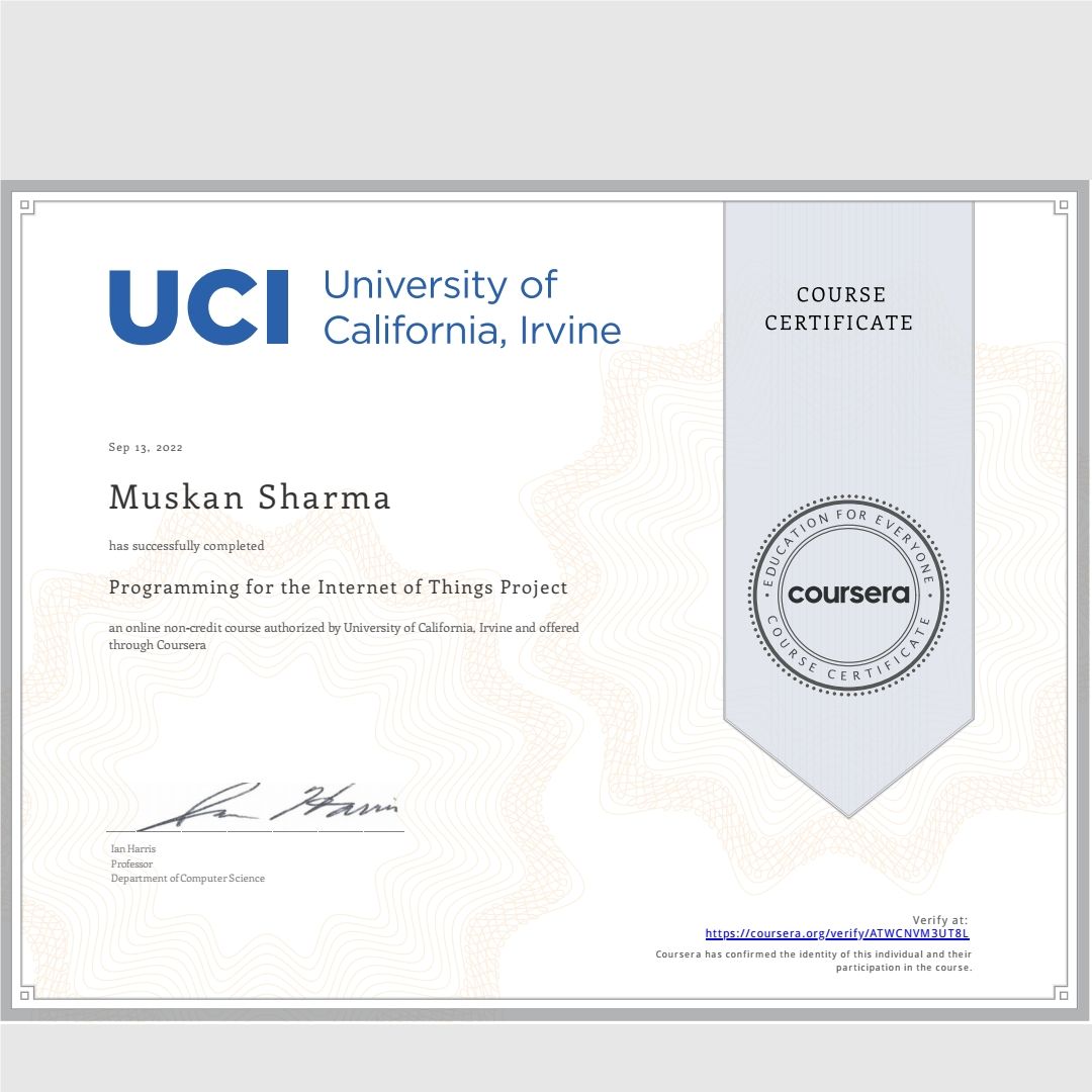 Muskan Sharma on LinkedIn: #coursera #iot #programming Muskan Sharma on LinkedIn: #coursera #iot #programming