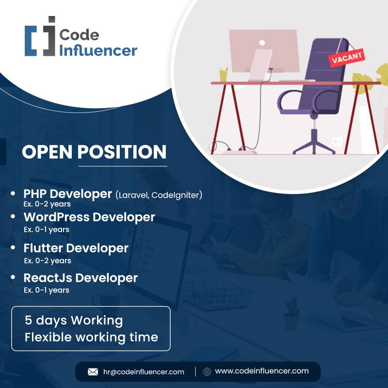 CodeInfluencer IT Solution LLP on LinkedIn: #connections #php #laravel ... CodeInfluencer IT Solution LLP on LinkedIn: #connections #php #laravel ...