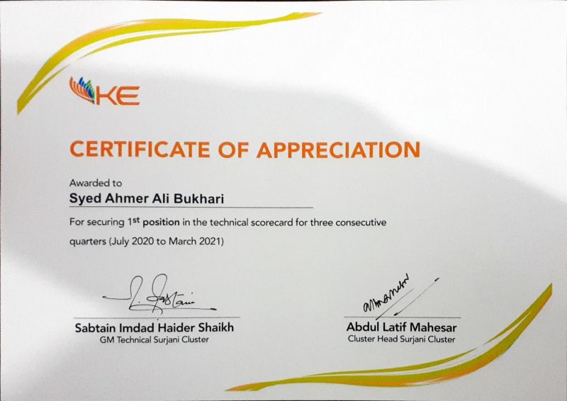 Engr. Syed Ahmer Ali Bukhari on LinkedIn: #ke | 17 comments Engr. Syed Ahmer Ali Bukhari on LinkedIn: #ke | 17 comments